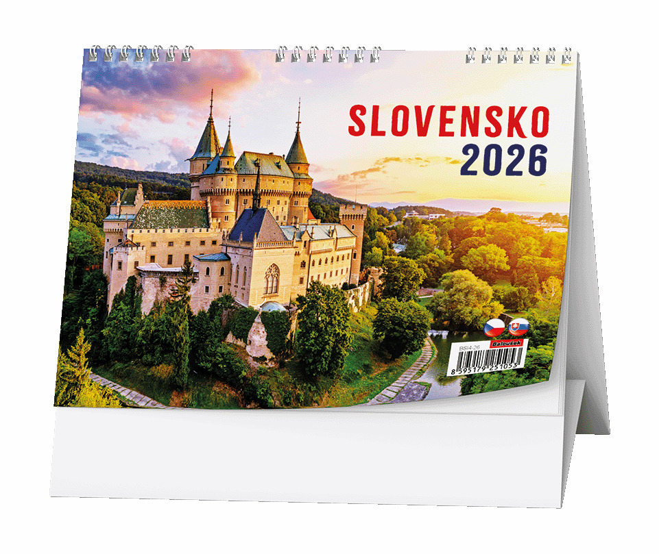 Slovensko 2026 - stolní kalendář - Autor Neuveden | Palmknihy.cz